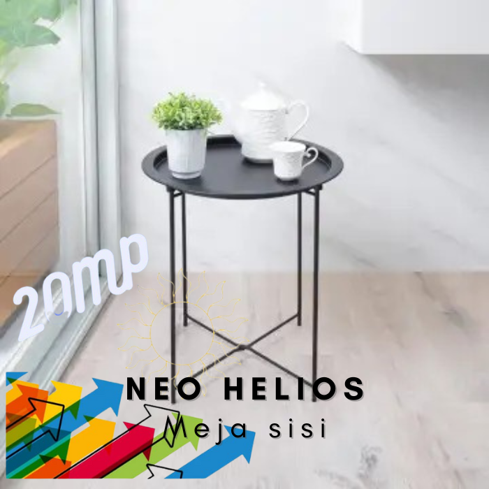 Meja Sisi Bulat Meja Baki Coffee Table Neo Helios | Lazada Indonesia