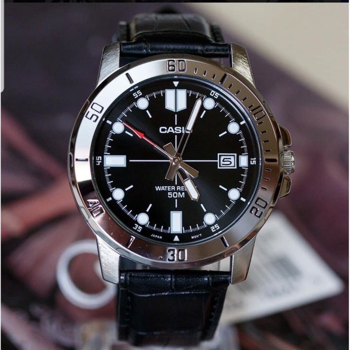 Watchtime นาฬิกาข้อมือแฟชั่นผู้ชาย คาสิโอ้ หน้าปัดขนาด 42 มม. มีวันที่ ...