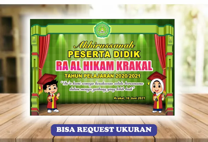 Banner Wisuda TK/PAUD Ukuran 3x2 Meter (Backdrop) | Lazada Indonesia