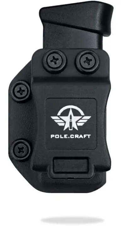 POLE.CRAFT IWB/OWB Magazine Holster Kydex - Mag Carrier - For: 9mm .40 Double Stack Magazine ...
