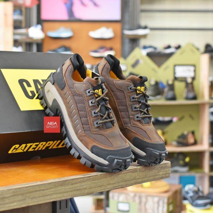 CAT Caterpillar Invader Steel Toe Work Shoe รองเท้าเซฟตี้ หัวเหล็ก แผ่น ...