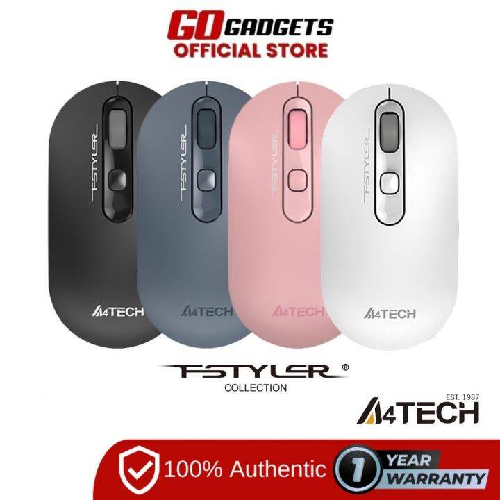 A4tech Fstyler Fg20 Wireless Mouse Grey Ash Blue Pink White Lazada Ph