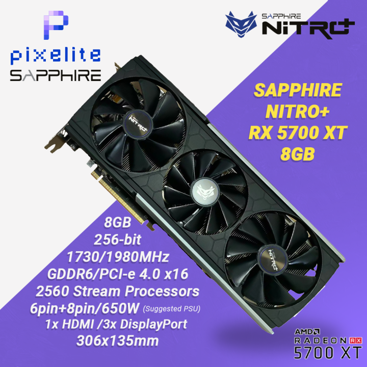 SAPPHIRE NITRO PLUS 5700 XT 8GB Graphice Cards | Lazada PH