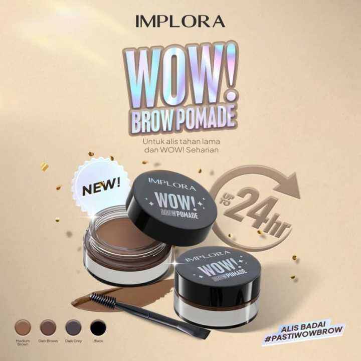 IMPLORA WOW Colorland Art Shaping Brow Pomade | Lazada Indonesia