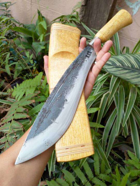 มีดเหน็บ อีเหน็บ (E-Nep) มีดอีเหน็บ มีดหมอ มีดเดินป่า มีดแคมป์ 11 SUP9 ผิวไฟ เซาะร่องเลือด ตอ ...