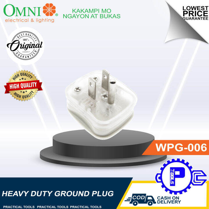 Omni Parallel Ground Plug 15A 250V | Lazada PH