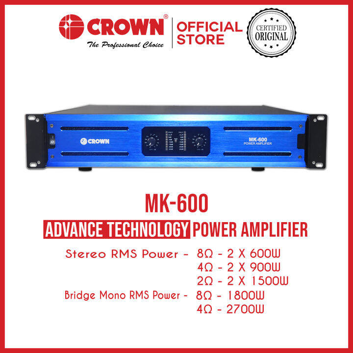 CROWN MK-600 Power Amplifier 600W | Lazada PH