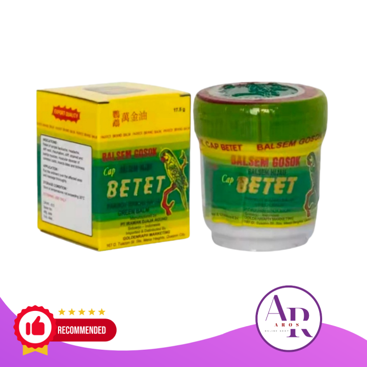 AROS 💯 ORIGINAL BETET MUSCULAR GREEN BALM BEST SELLER | Lazada PH