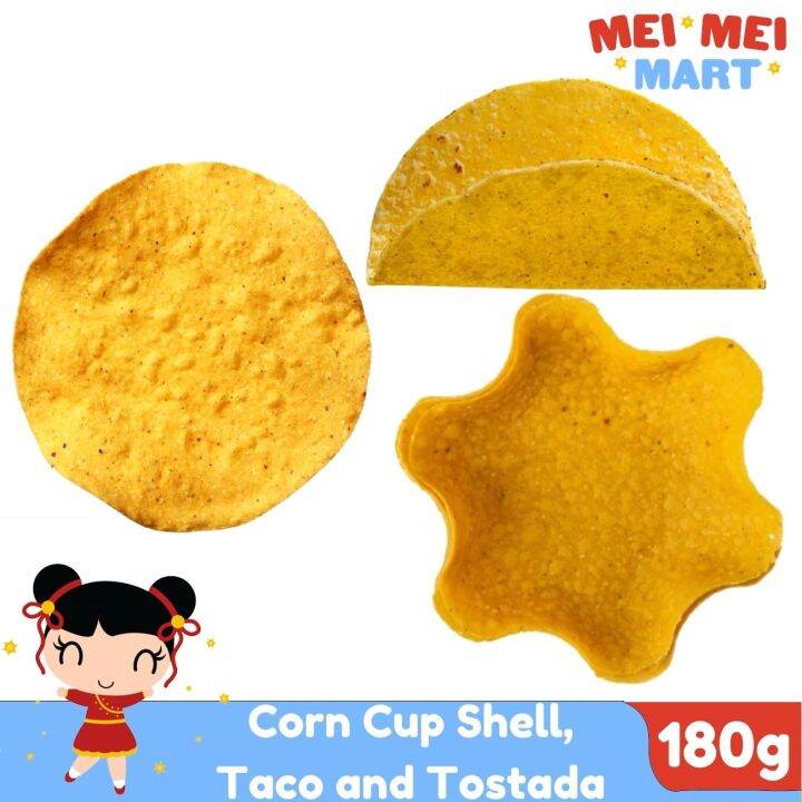 Mexican Taco Corn Cup Shell Tostada 6'' x 6'' 180g | Lazada PH