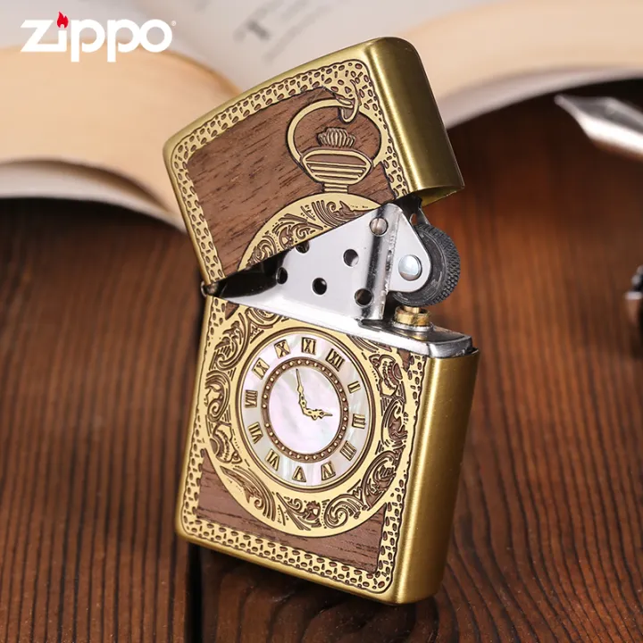 Zippo original genuine lighter American Zippo pocket watch color shell ...
