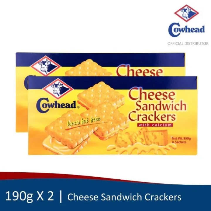Cowhead Cheese Sandwich Crackers 190g x2 | Lazada PH