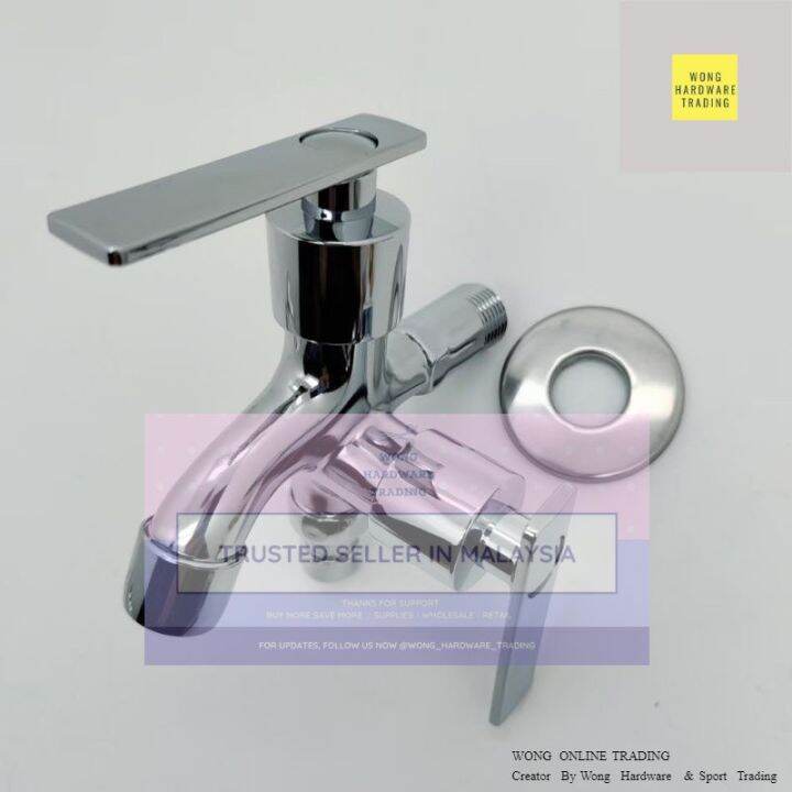 All New High Quality 2 Way Water Tap Bib Tap Two Way Tap Bathroom ...