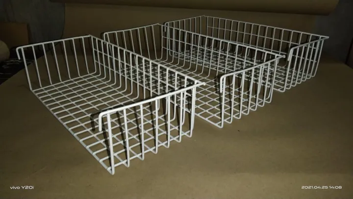 3pc SET OF 16 INCHES OPEN END WIRE MESH BASKET ORGANIZER- HEAVY DUTY ...