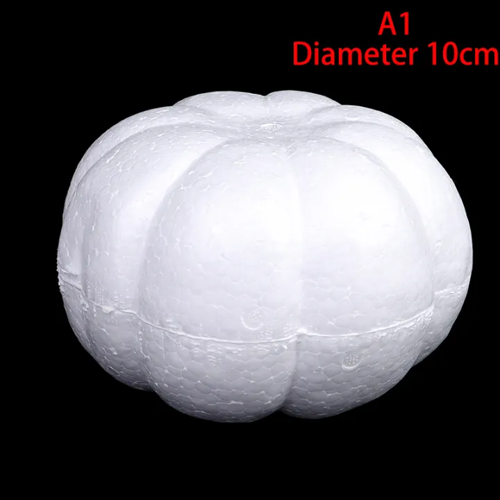 [Mimar] Foam Pumpkin White Blank Halloween Christmas Simulation Pumpkin ...