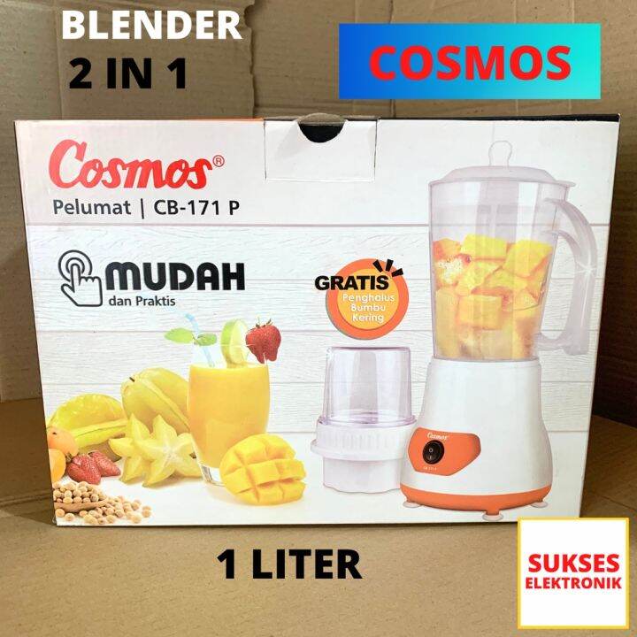 Blender COSMOS 1 Liter / Pelumat Bumbu dan Jus Plastik CB-171PL | Lazada Indonesia