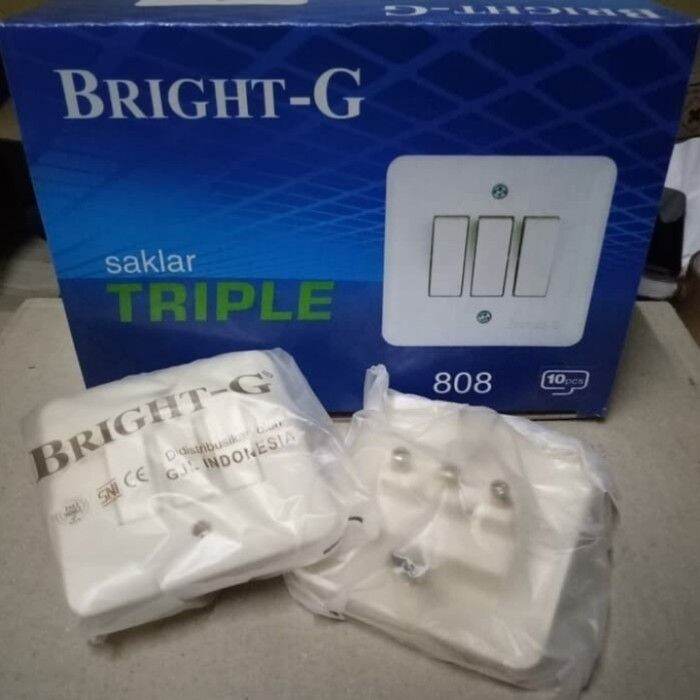 Saklar Triple Bright-G / Saklar Bright-G Triple / Saklar 3 808 inbow ...