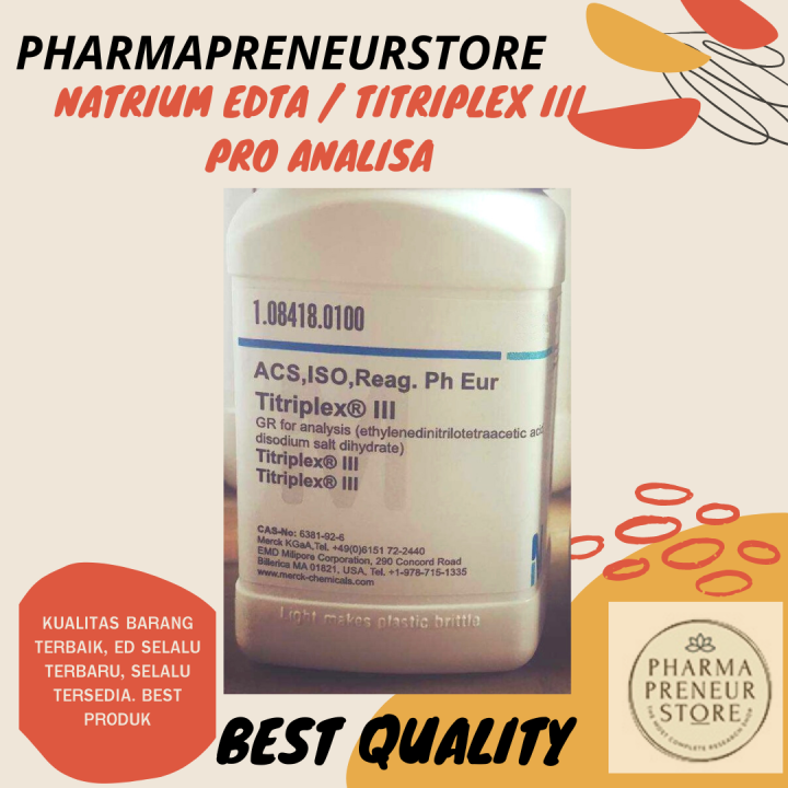 SODIUM EDTA / NATRIUM EDTA PRO ANALISA PER GRAM MERCK BEST QUALITY ...