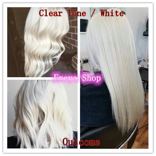 White Permanent Hair Color Set - 0.00 Glow Wish Keratin Hair Dye (need ...
