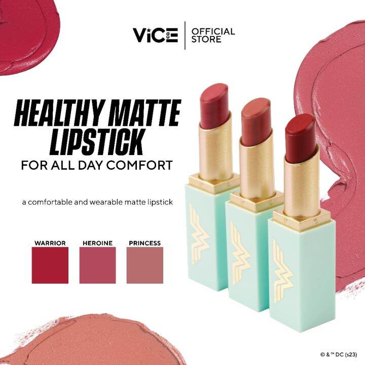 Vice Cosmetics Wonder Woman Matte For All Flexi Lipstick | Lazada PH