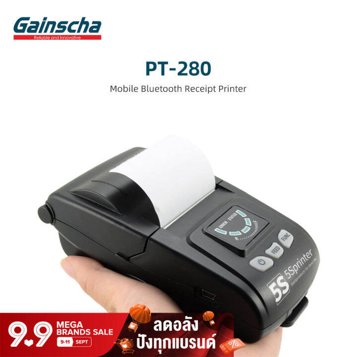 Gprinter PT280 USB + Bluetooth mini printer เครื่องพิมพ์สลิป-ใบเสร็จ พิมพ์ฉลากสินค้า เครื่อง ...
