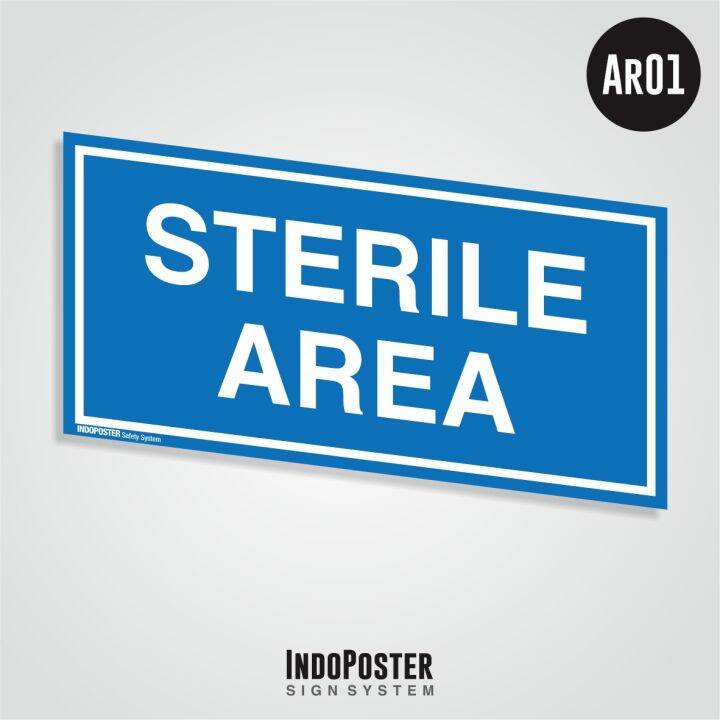 Stiker Label K3 Safety Ruangan Sterile Area | Lazada Indonesia