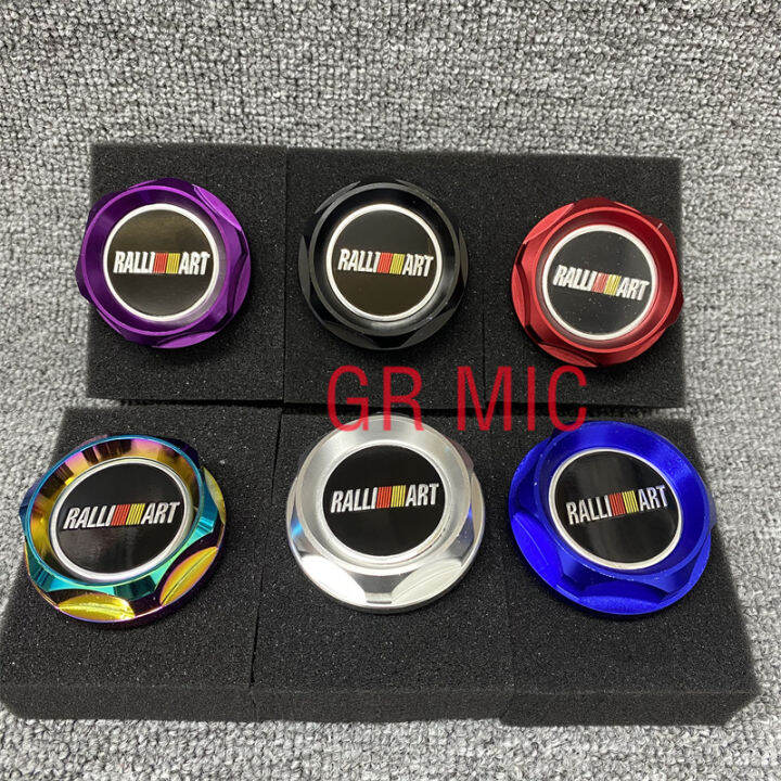 Ralliart Racing Engine Oil Cap Oil Fuel Filler Cover Cap For Mitsubishi ...