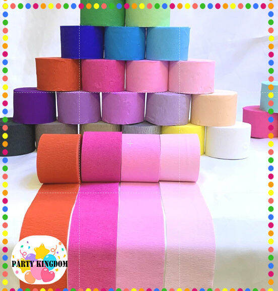 Party Kingdom 12 rolls Crepe Paper Party Decoration for Various ...