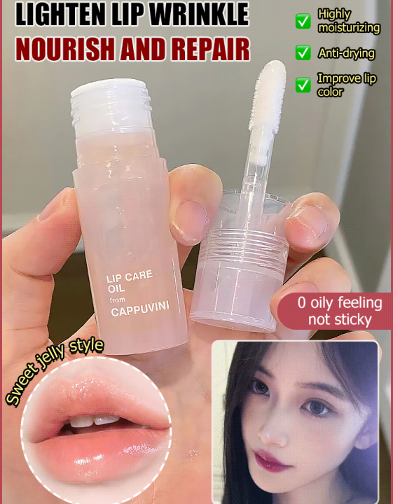agetet Cappuvini transparent tube lip care oil | Lazada PH