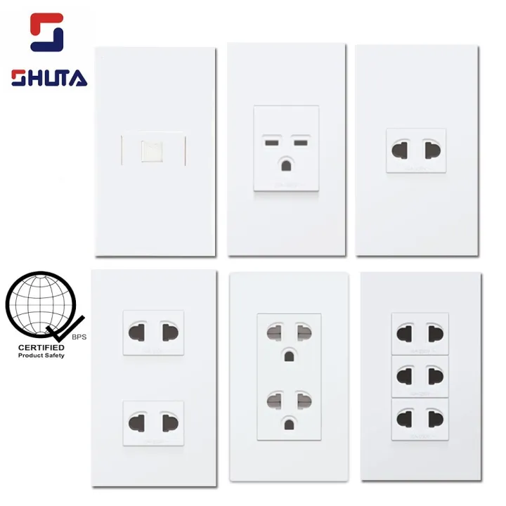 Shuta Wide Series Gang Outlet (10A-250V)#WD model | Lazada PH