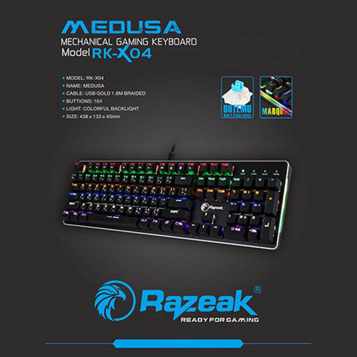 Mechanical Gaming Keyboard Medusa RK X04 | Lazada.co.th