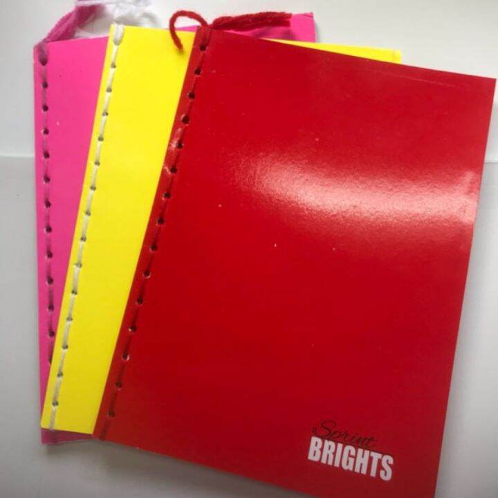 【READY STOCK】 ♡SPIRAL NOTEBOOK WITH YARN NEON COLORS | Lazada PH