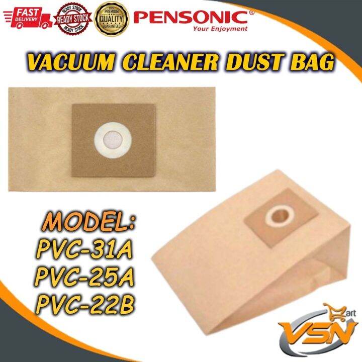 GENUINE Pensonic Vacuum Cleaner Dust Bag for PVC-31A, PVC-25A, PVC-22B 4pcs per pack | Lazada