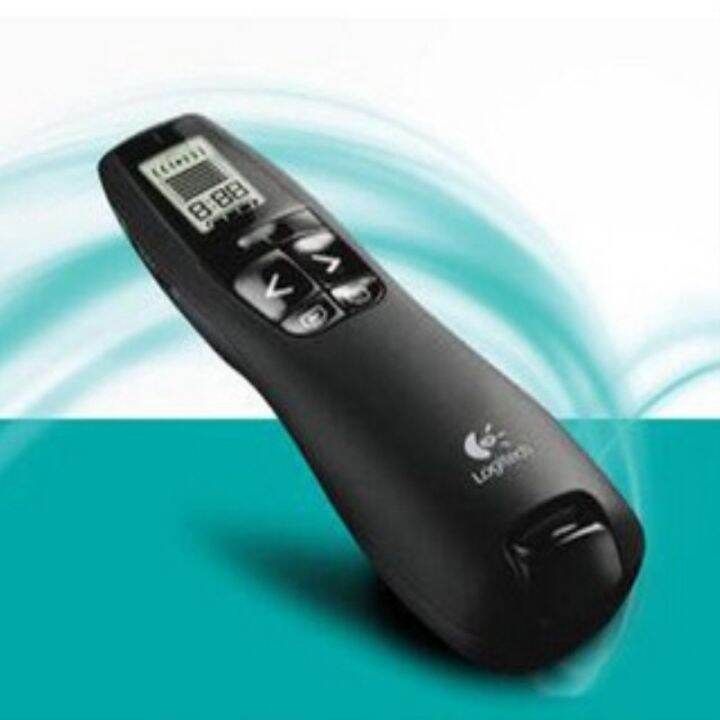 *Logitech 2.4Ghz USB R800 รีโมทคอนโทรลไร้สาย PPT ปากกาเลเซอร์ สีแดง ...