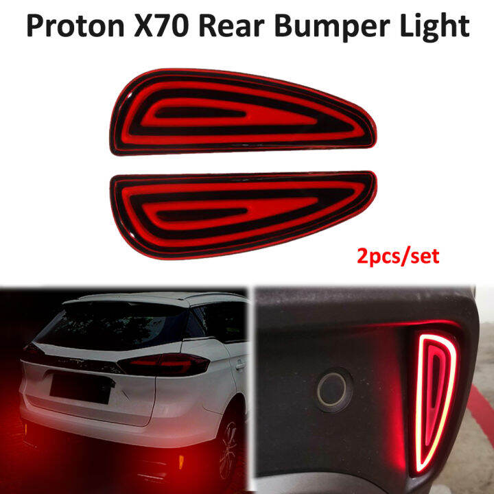 For PROTON X70 12V Car Rear Bumper Light Reflector LED Night Rider ...