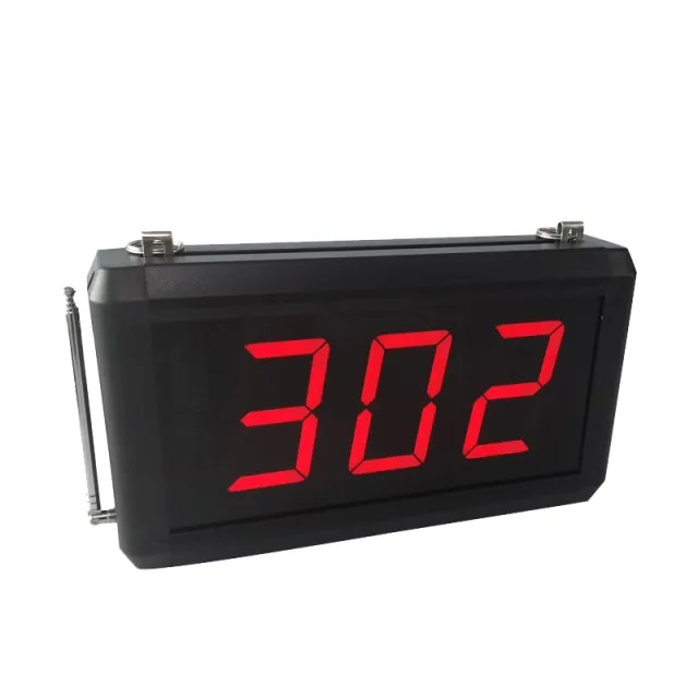 10 43392mhz 3 Digits Queue Management System Now Serving Counter Number Paging System For Bank