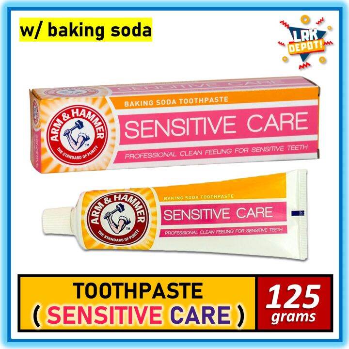 Arm & Hammer Sensitive Care Toothpaste 125 g (and with Baking Soda ...