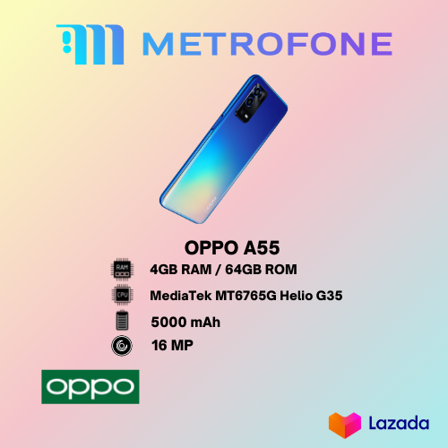 OPPO A55 4+64GB | Lazada PH