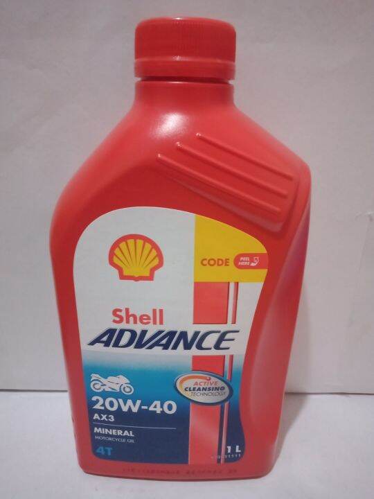 Shell Advance AX3 20W-40 1Liter | Lazada PH