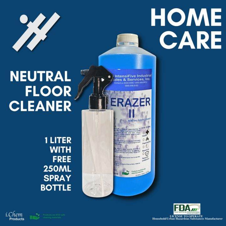 NEUTRAL FLOOR CLEANER 1 LITER (WITH FREE SPRAY BOTTLE FLOOR CLEANER, NO ...