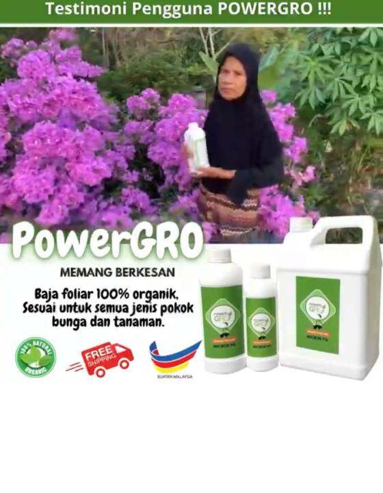 FREE POSTAGE BAJA ORGANIK DAN BOOSTER TANAMAN POWERGRO untuk Pokok ...