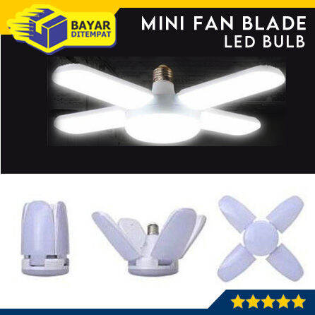 Lampu Mini Fan Blade Kipas 4 Sayap LED Blumb Bolham Dekorasi | Lazada ...