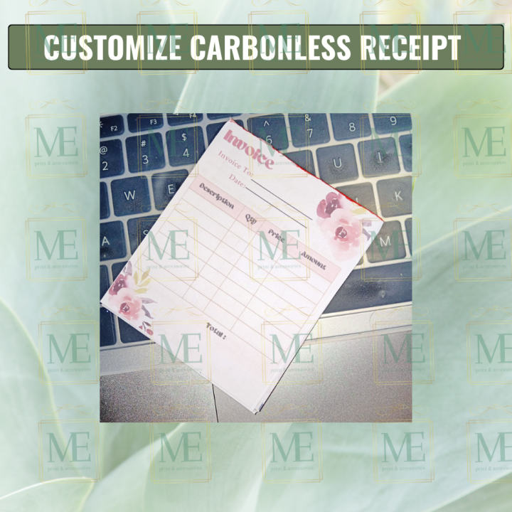 Personalized Receipt personalised resibo no carbon copy/ non ...