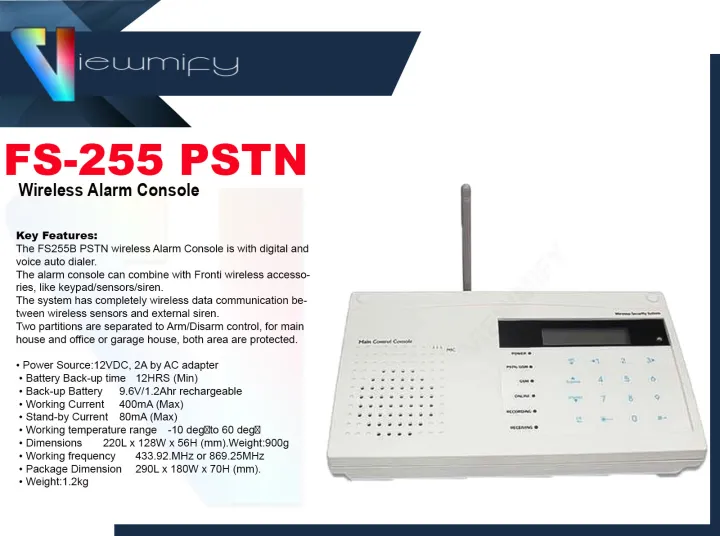 FS-255 PSTN Wireless Alarm Console | Lazada PH
