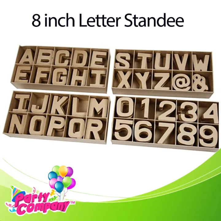 8inch Party Décor Cardboard Letter & Number Standee | Lazada PH