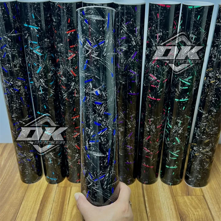 Sticker Carbon Forged Stiker Forged Sticker Motor Forged ukuran 50cm ke ...