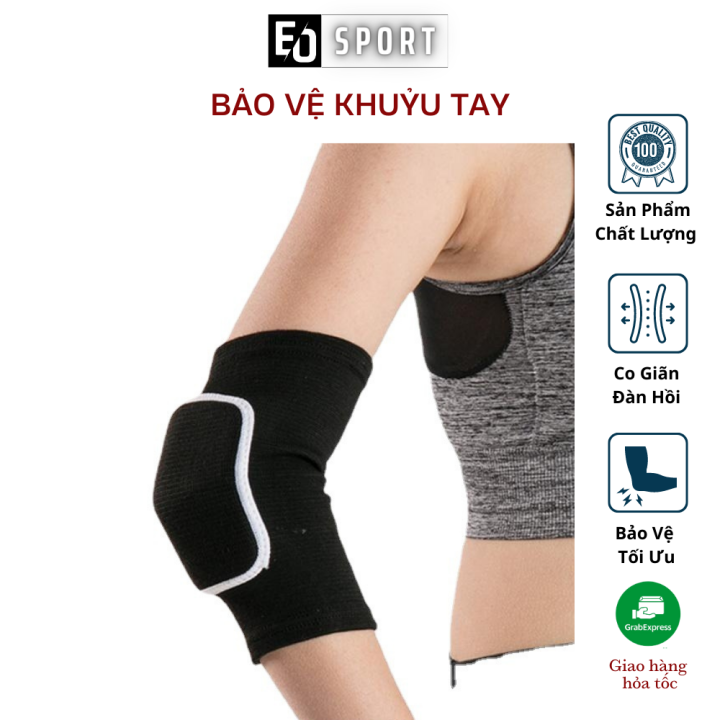 Bảo Vệ Khuỷu Tay Có Miếng Đệm Giày Chống Chấn Thương Hỗ Trợ Tập Gym ...