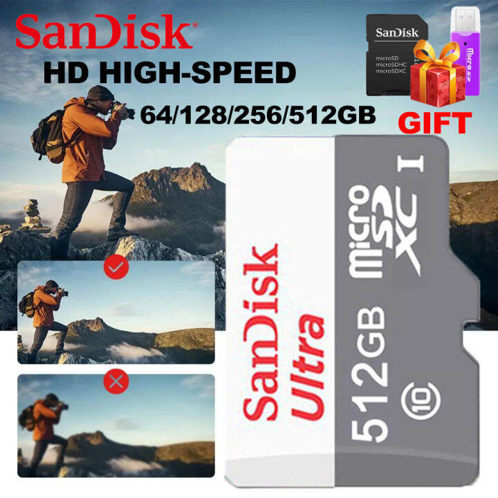 sd card 512 gb original micro sd card memory card original sandisk 64gb ...