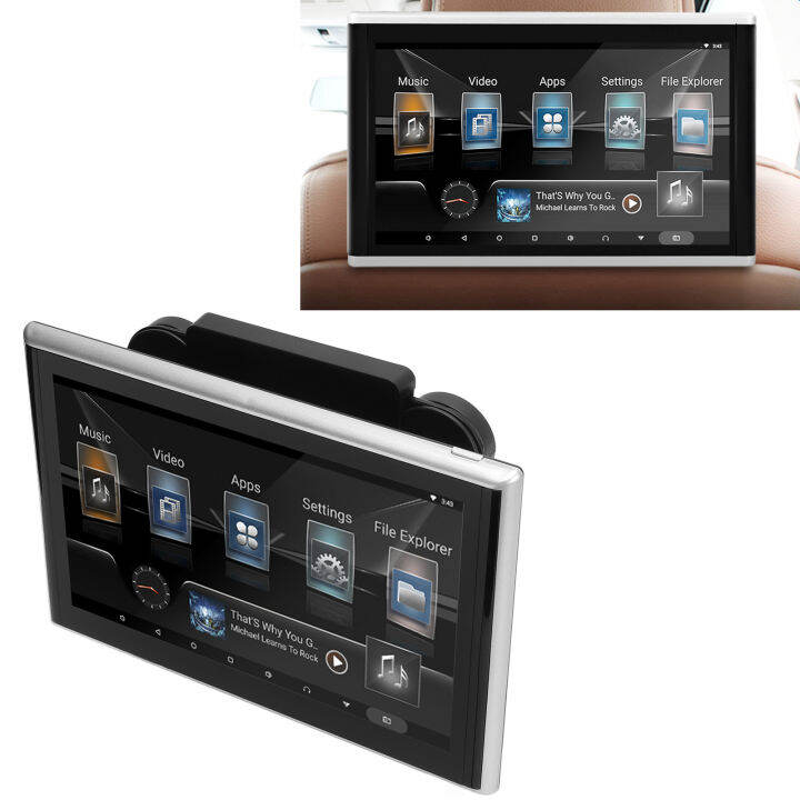 HeadrestMonitor Universal Fit 1920 X 1200 HD Car Headrest Video Player ...