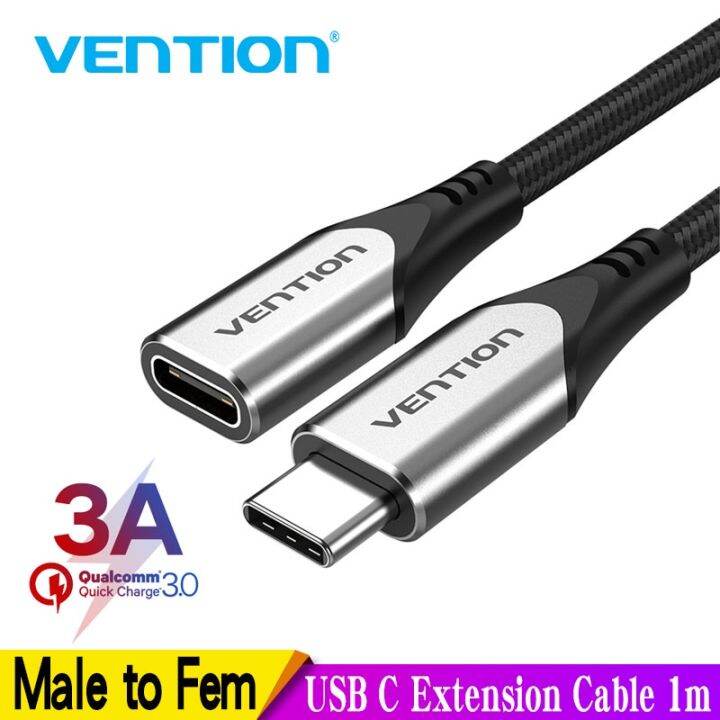 *Vention USB C Extension Cable Type C Extender Cord 4K Thubderbolt 3 ...