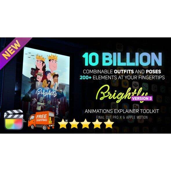 Brightly V3 Animations Explainer Toolkit + Tutorial Final Cut Pro X ...
